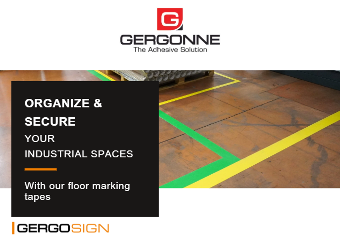 Floor marking adhesives by Gergonne: organize, optimize et secure